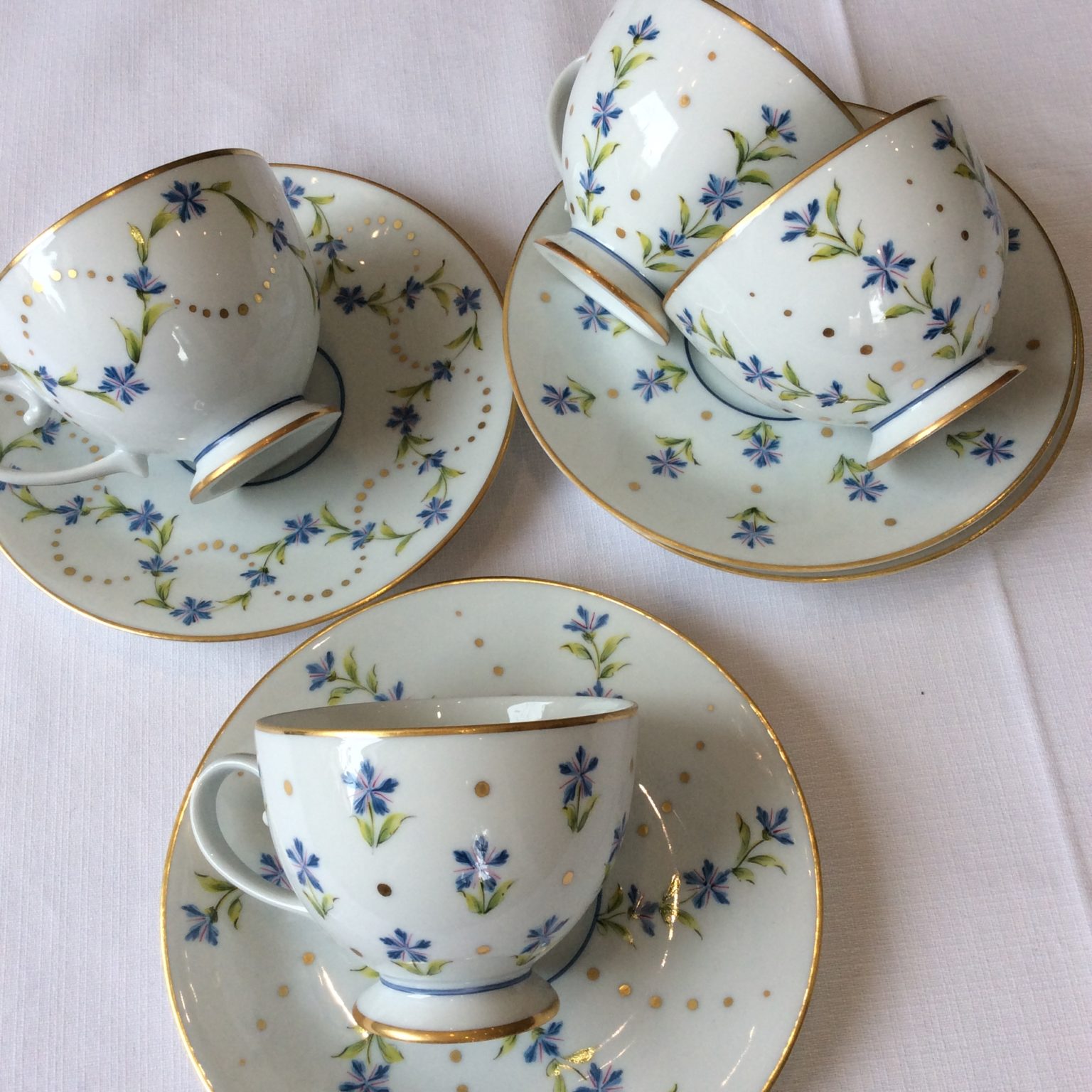 Tasse à Thé Et Sous Tasse Collection Barbeau Modèle Empire